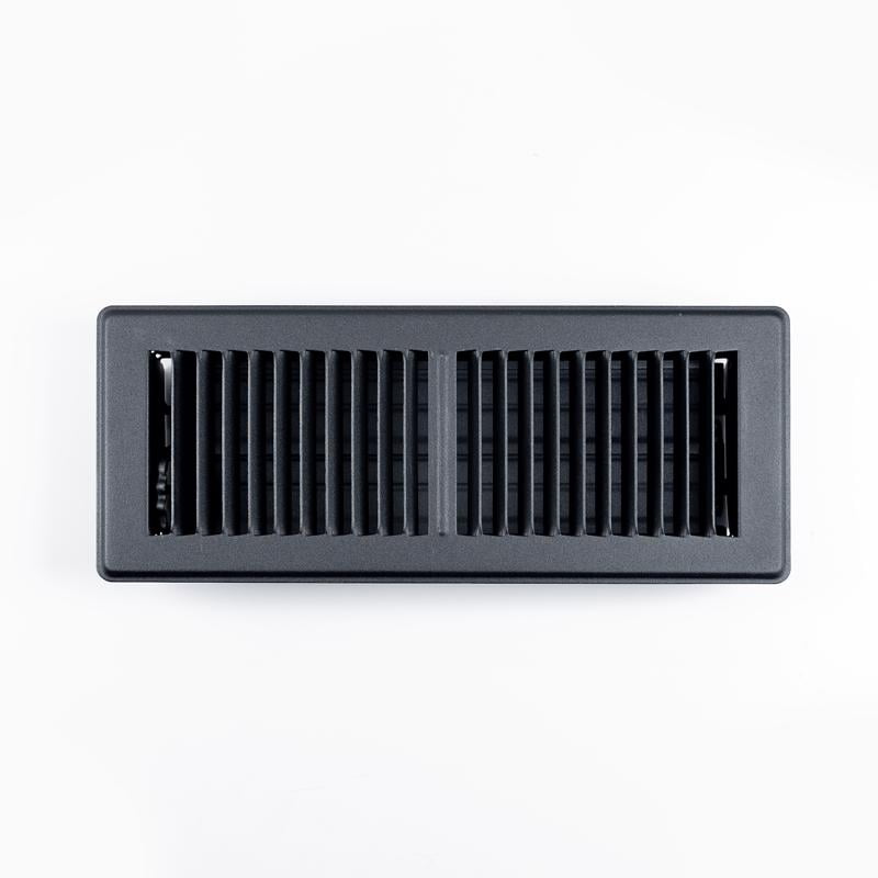 RectorSeal Tru Aire 4 in. H X 12 in. W 2-Way Powder Coat Black Steel ...