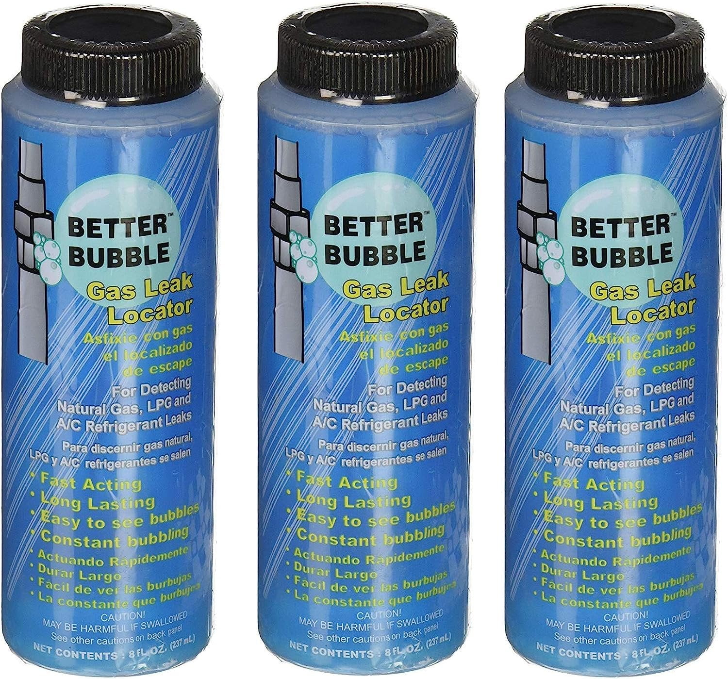 Rectorseal 65554 8-Ounce Bottle Better Bubble Leak Locator hree Pck - Walmart.com