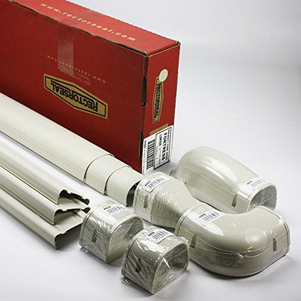 Rectorseal 84025 LD 3.5" 12' Wall Duct KIT IV 92 Ivory - Walmart.com