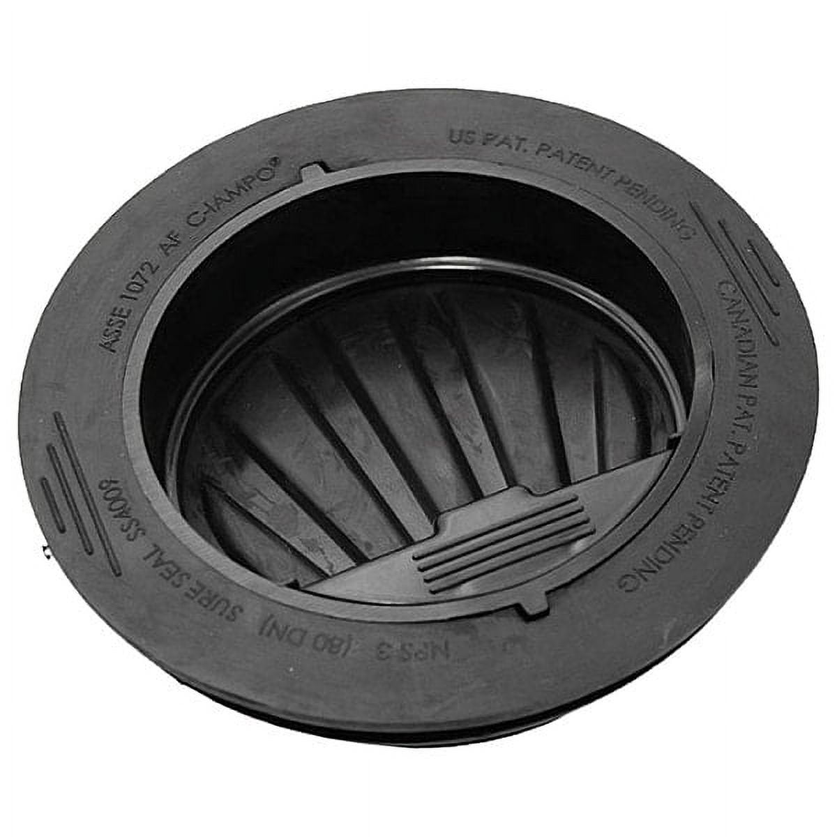 Rectorseal SureSeal SS4009 4-Inch Floor Drain Trap Sealer, Black, 1 ...