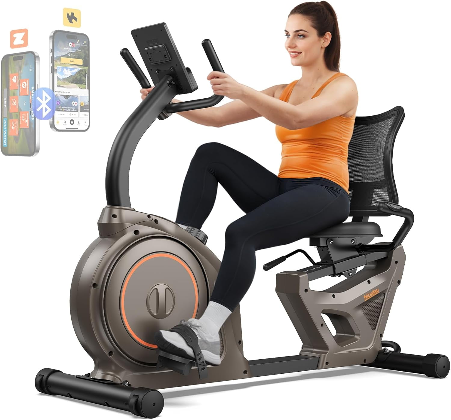 Recumbent Exercise Bike, Recumbent Bike for Home, Recumbent Stationary ...