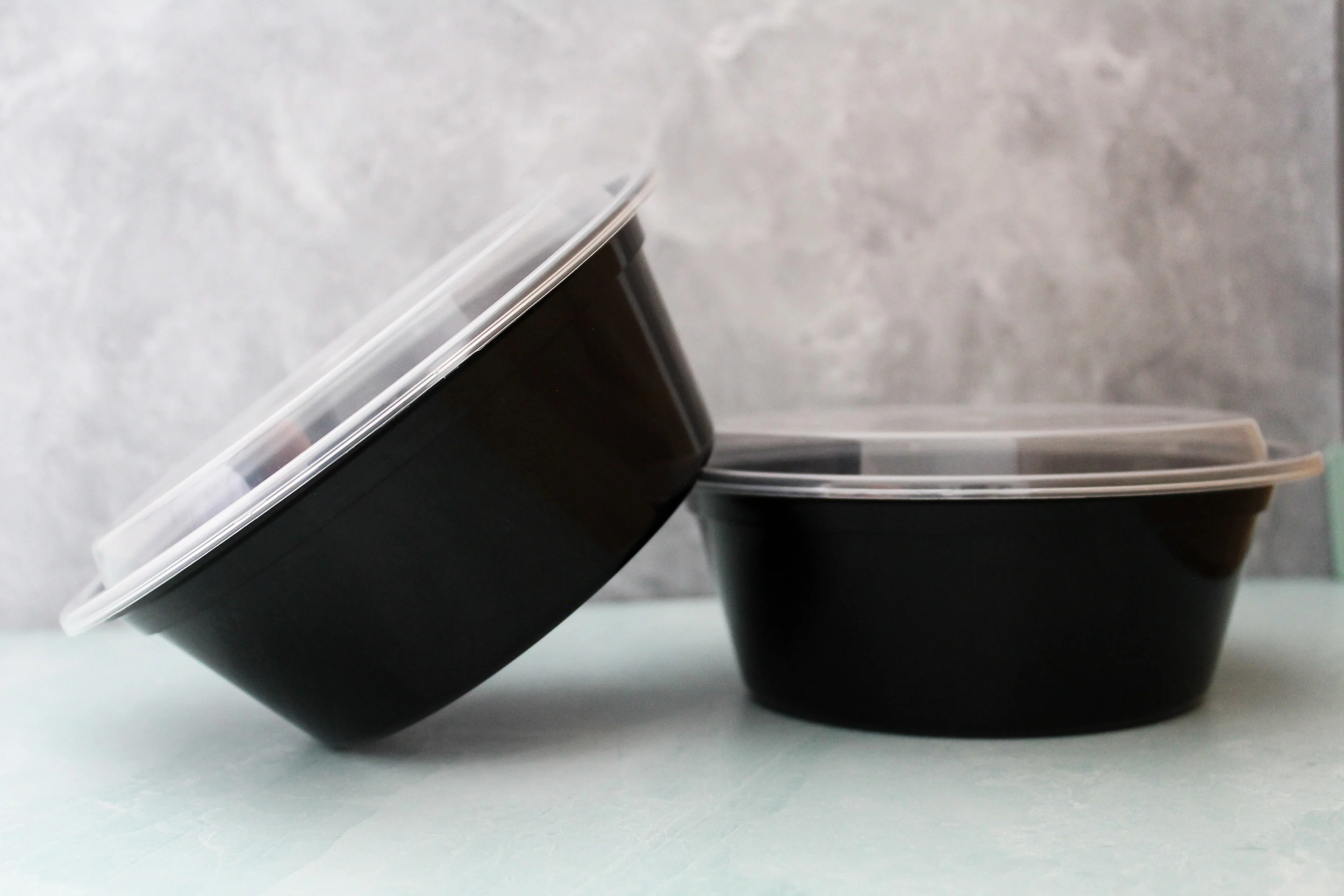 Recyclable 7" Round Container (32oz) - Lid Included (150pcs) Durable ...