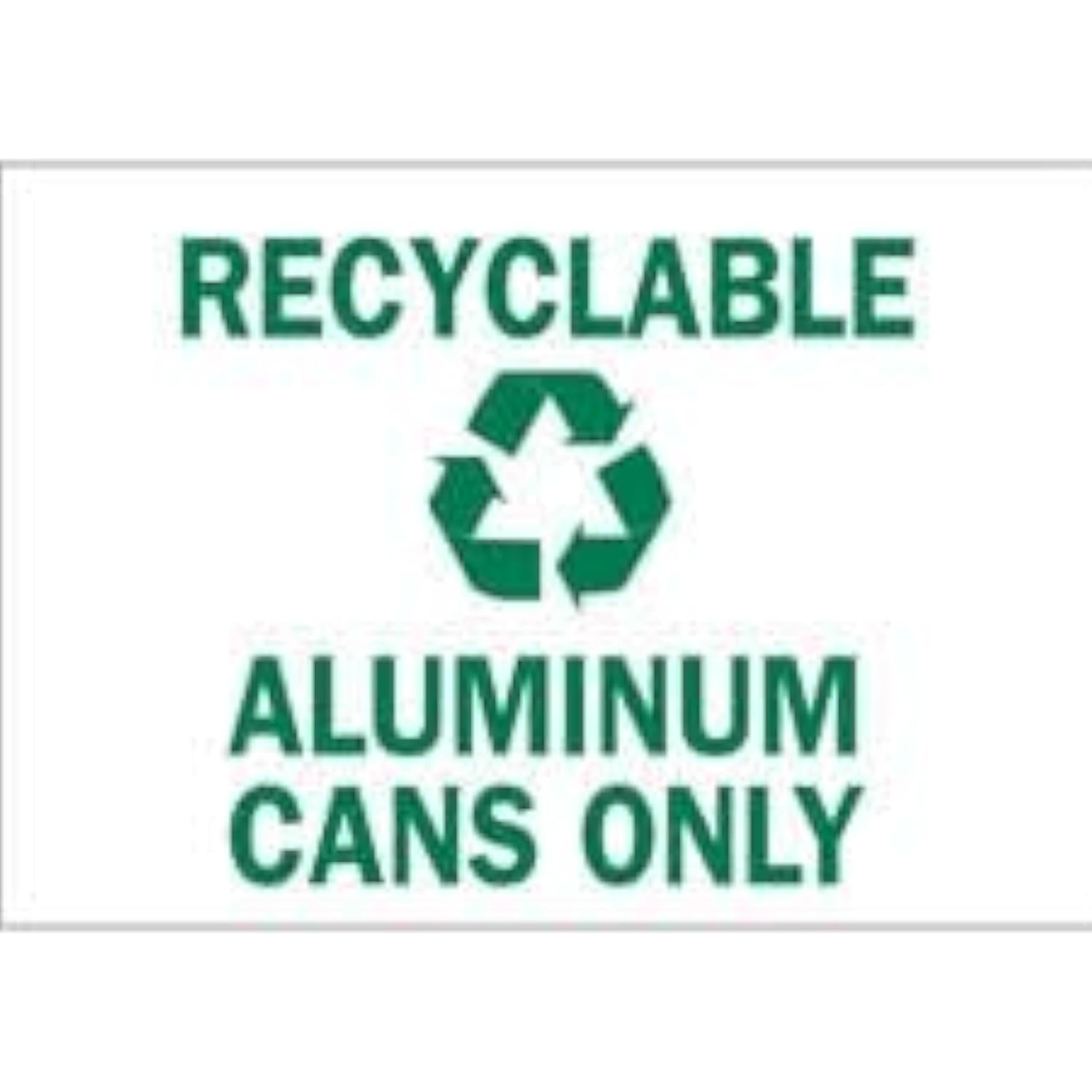 Recyclable Aluminum Cans Only Sign - Office and Facility Sign ...