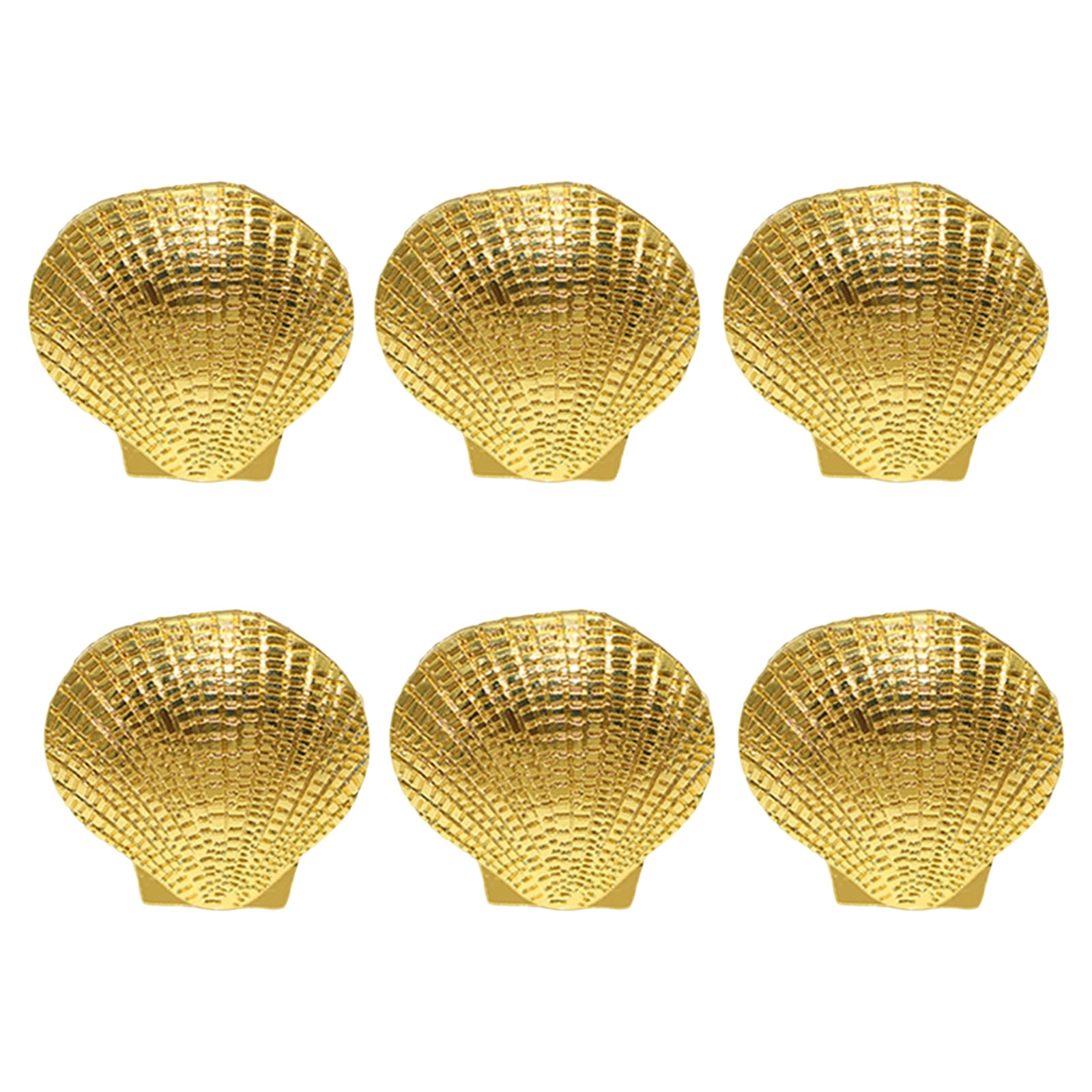Recyclable Metal Napkin Circlets Highlighting Cowrie Echinoderm Theme ...