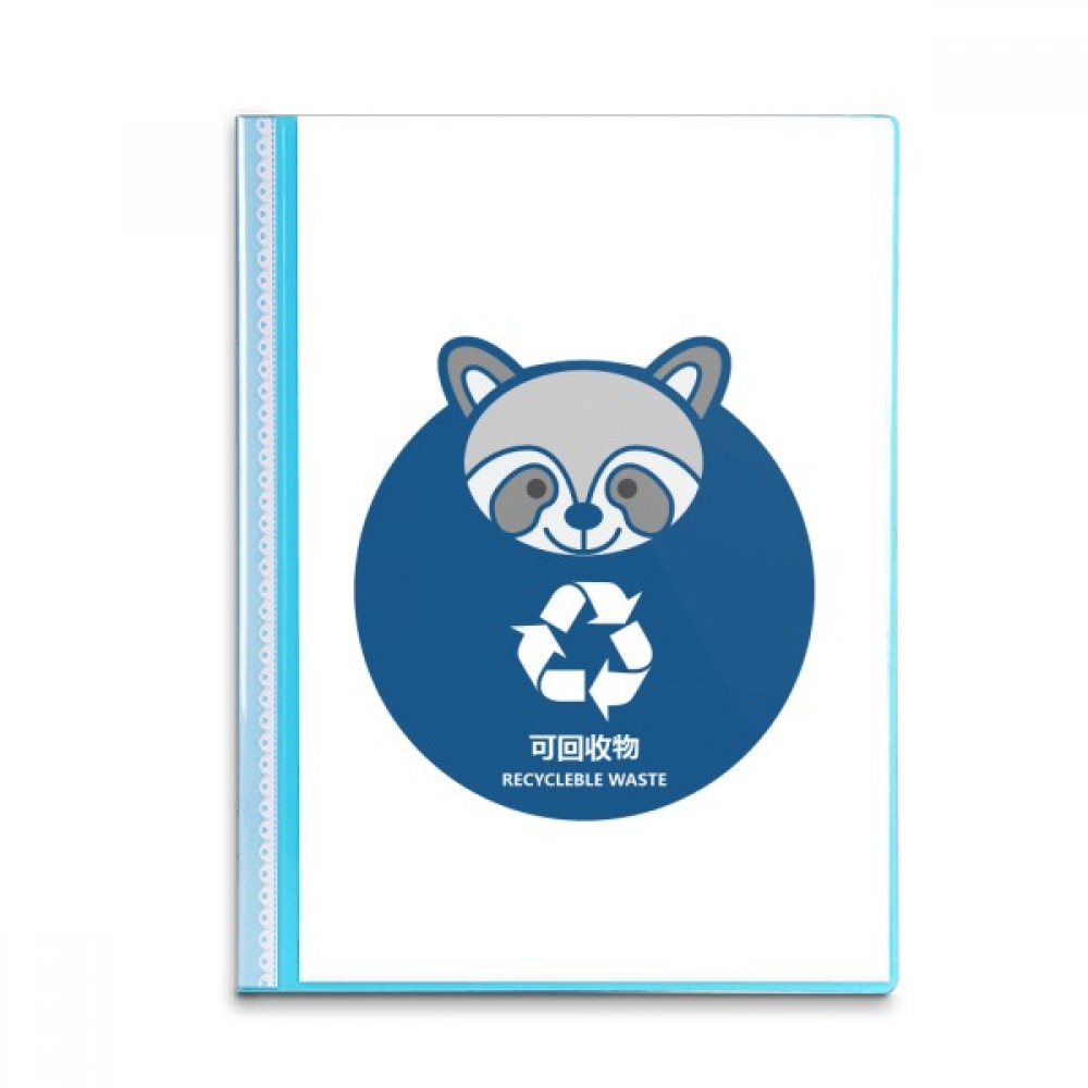Recyclable Raccoon Waste Classification Book Sheet Protectors Portfolio ...