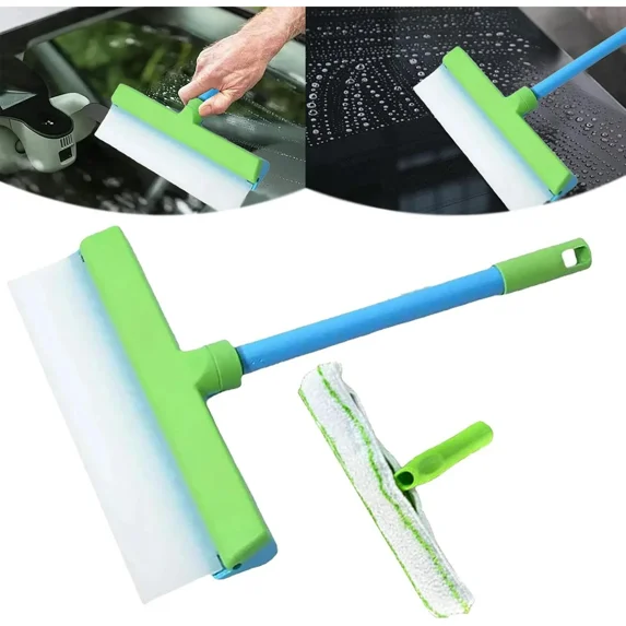 Recyclable Silicone Window Squeegee Kit - Rotatable Rubber Squeegee for ...