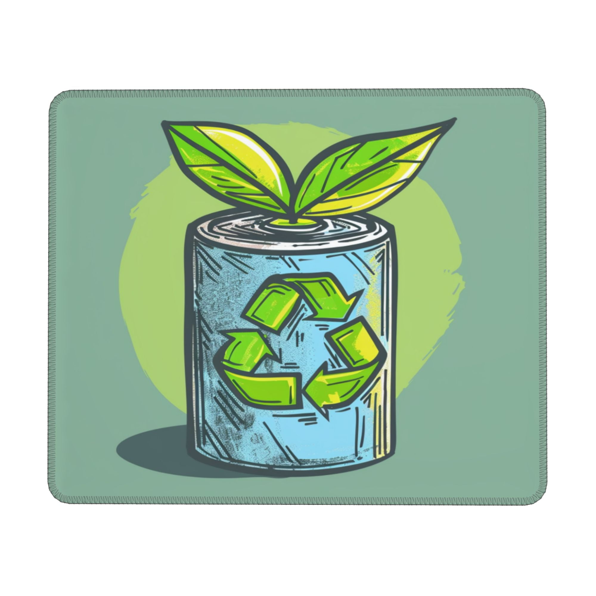 Recycle Battery Mouse Pad Non Slip Rubber Base Mousepad 10 x 12 inch ...