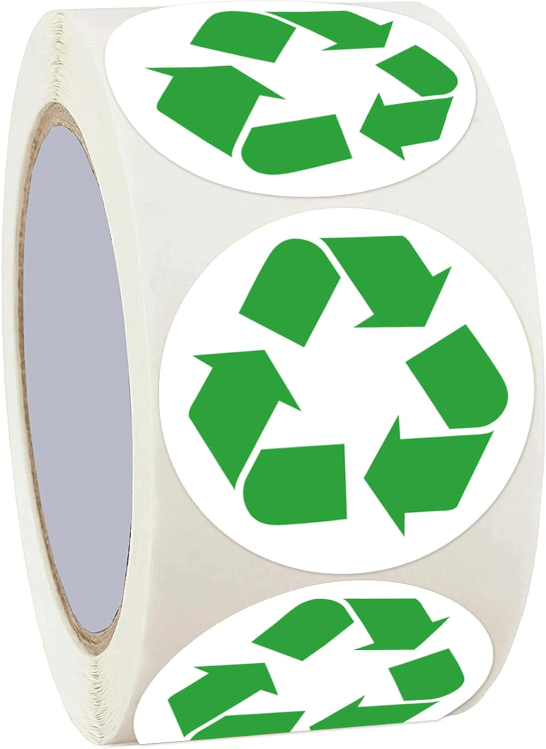 Recycle Logo Stickers 1.5inch Round Recycling Symbol Labels 500Pcs ...