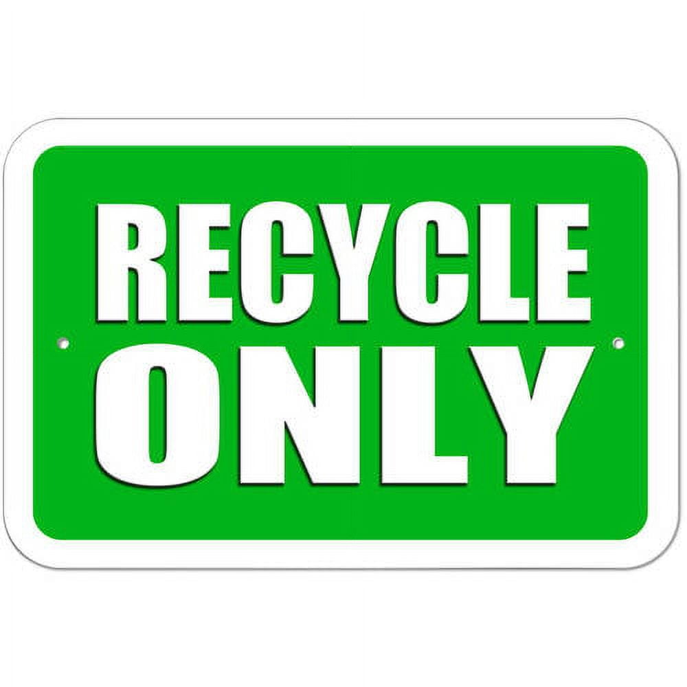 Recycle Only Sign - Walmart.com