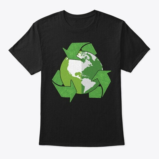 Recycle Reduce Reuse Earth Day 2019 Gift T-Shirt Made in the USA Size S ...