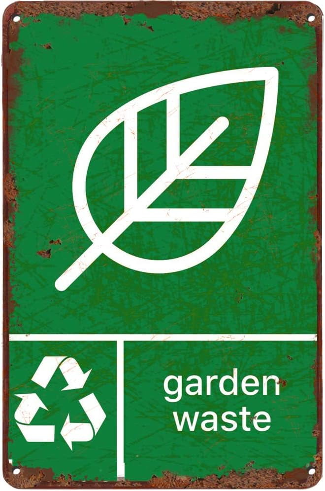 Recycle Sticker Decal for Trash Can Funny Metal Novelty Sign Metal ...