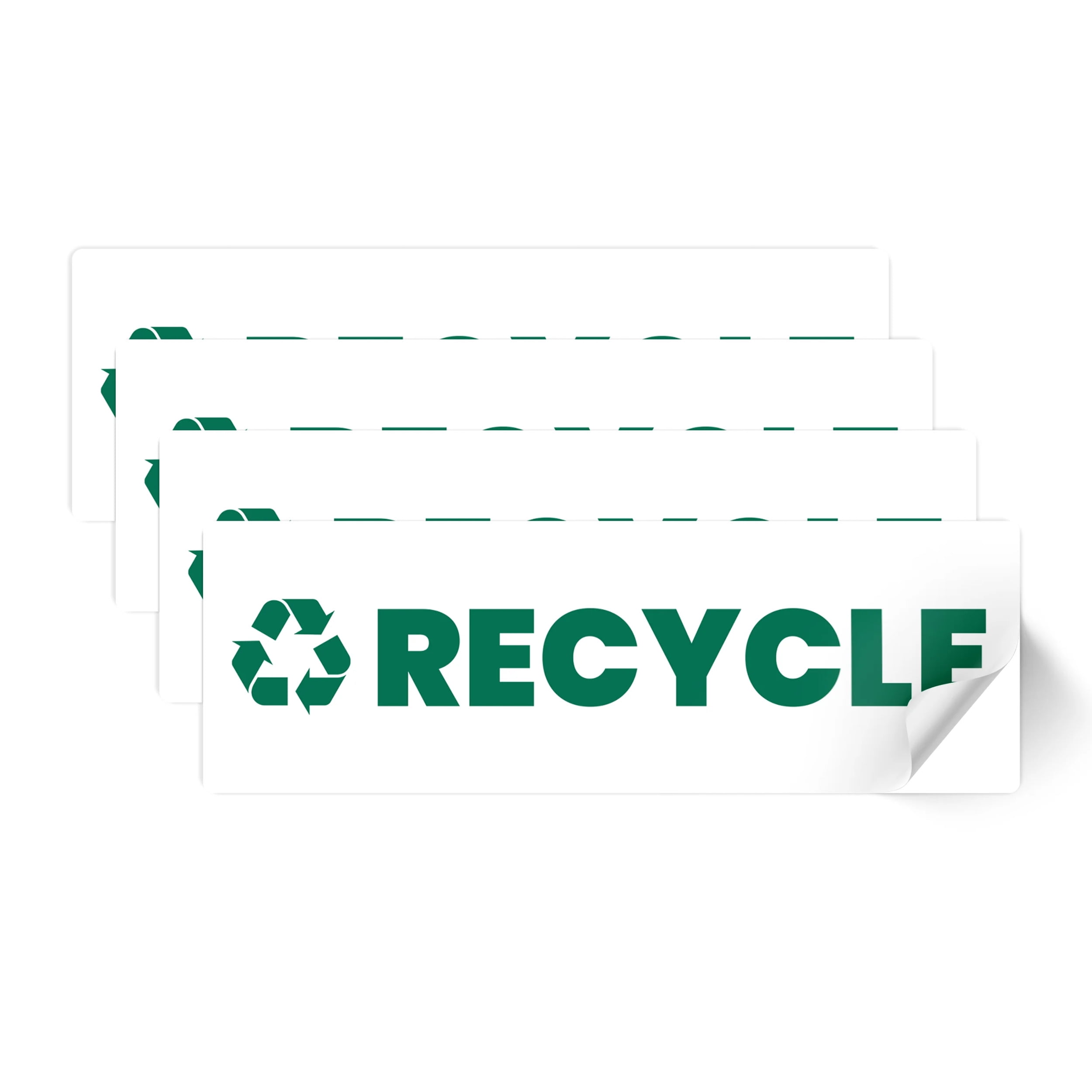 Recycle Sticker - Trash Bin Labels | 2x6 | 4 Pack - Walmart.com