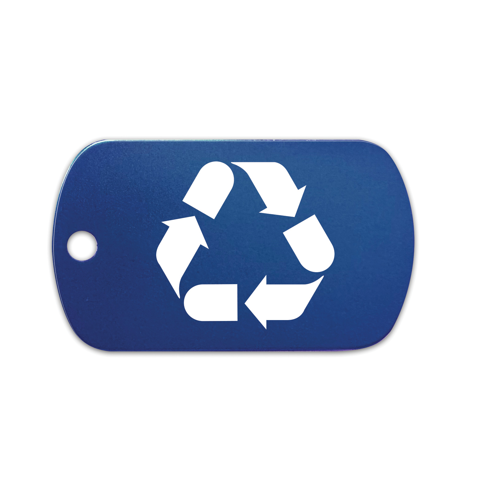 Recycle Symbol V3 GI Dog Tag Aluminum Keychain environmental green ...