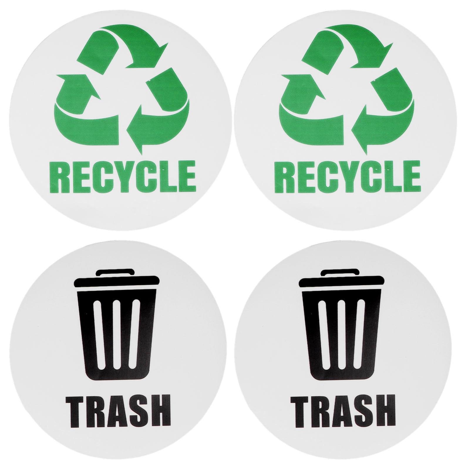 Recycle and Trash Logo Stickers, 18 Pieces Recycle Sticker for Trash ...