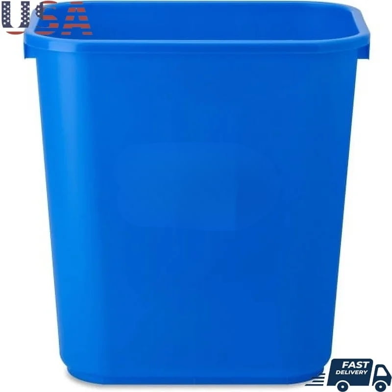Recycle Wastebasket 28.5 Quart Indoor Outdoor Rectangular Plastic ...