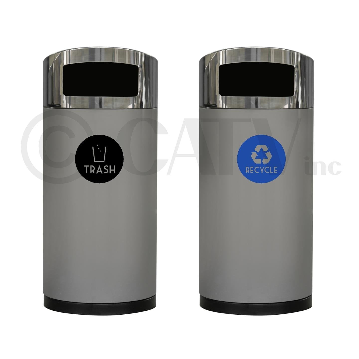 Recycle and Trash Vinyl Lettering Decal Sticker Trash Can Decals and ...