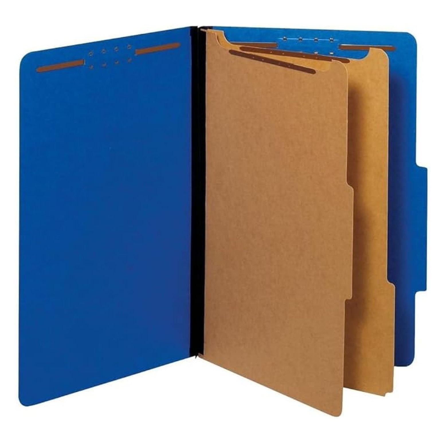 Recycled Classification File Folders, 2 Dividers, 2" Embedded Fasteners ...