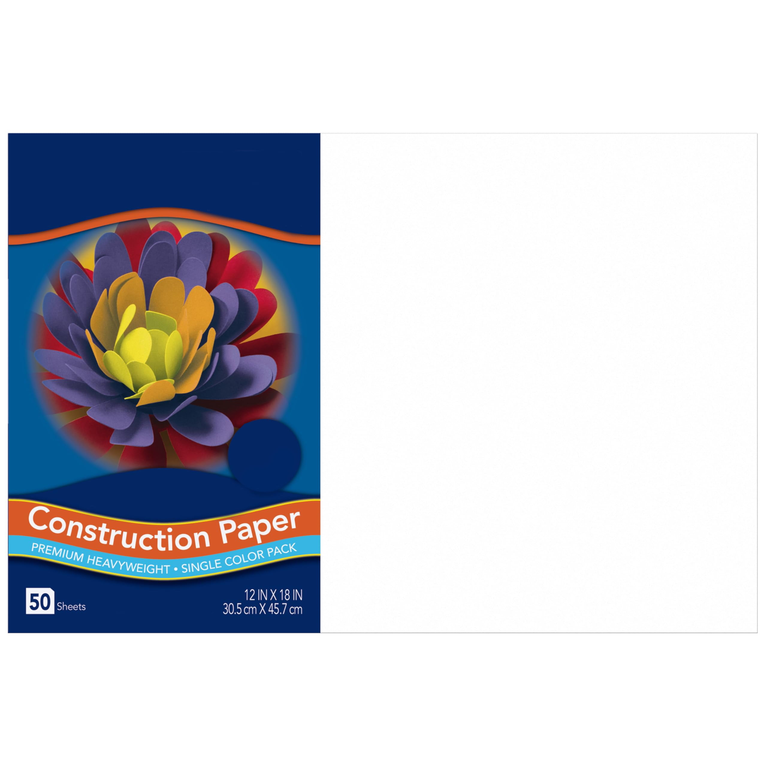 Recycled Construction Paper 12x18 Inches, 50 Sheets White, Acid Free ...