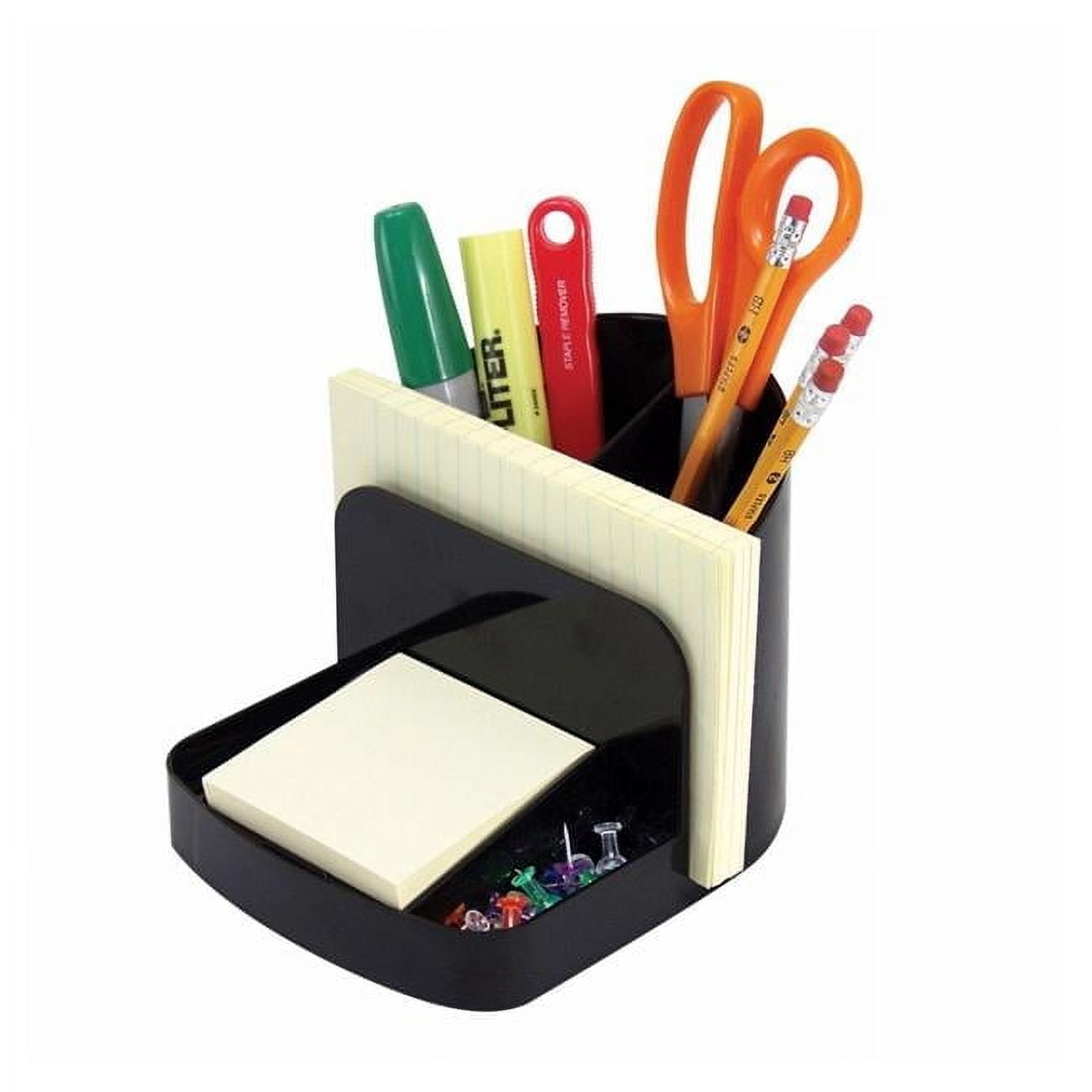 Recycled Desk Organizer, Plastic, Black - Walmart.com