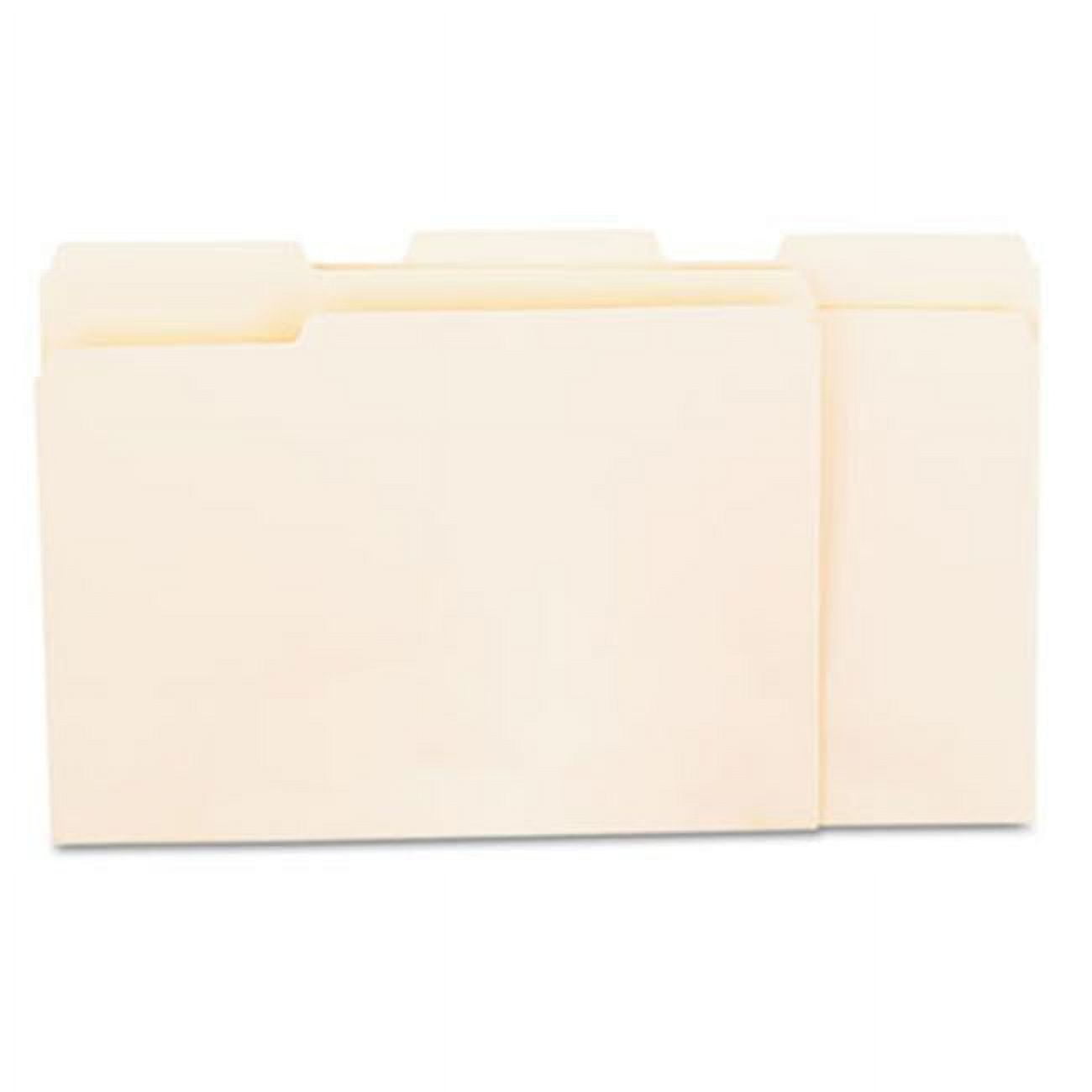 Recycled Interior File Folders- 1/3 Cut- Top Tab- Letter- Manila- 100 ...