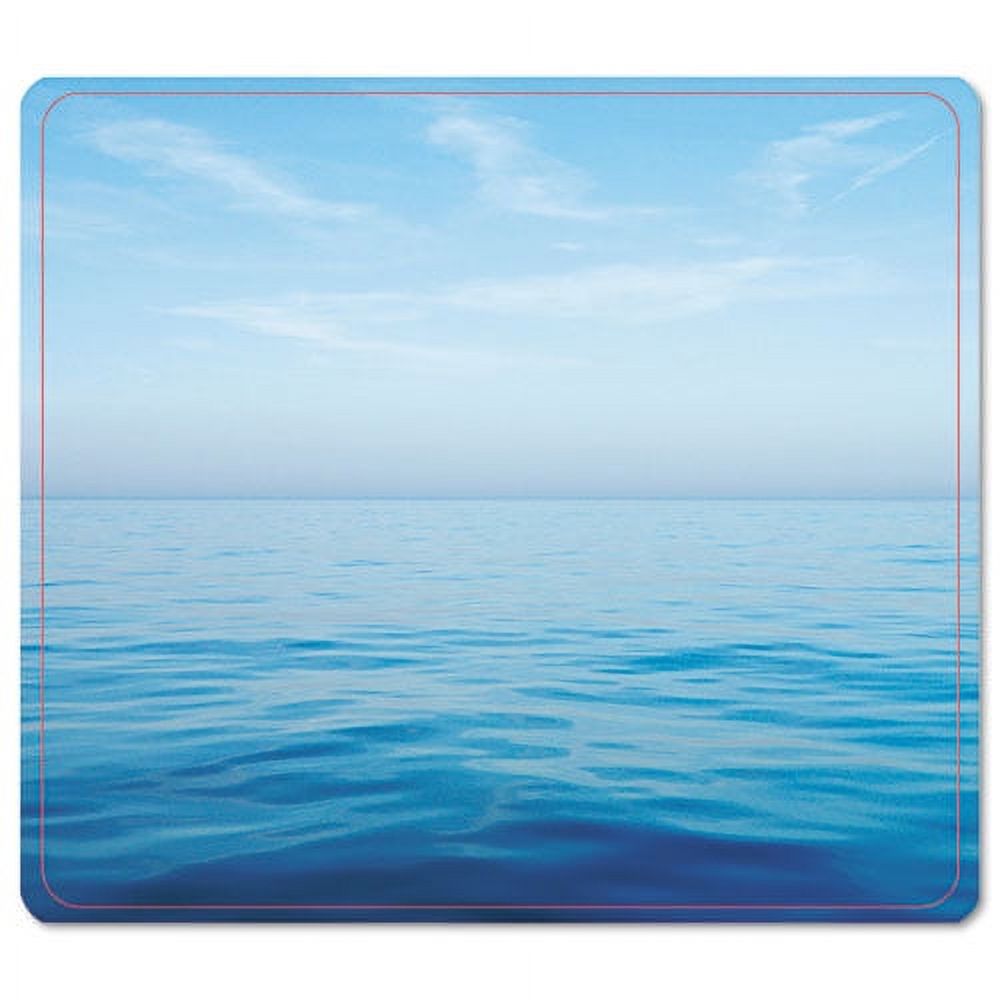 Recycled Mouse Pad, 9 x 8, Blue Ocean Design | Bundle of 10 Each ...