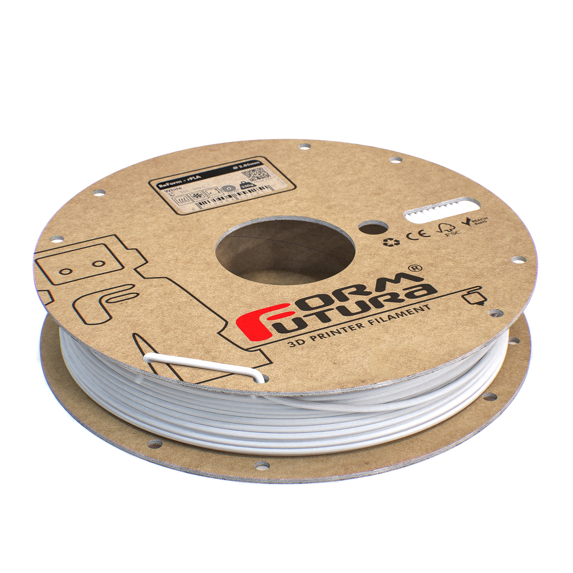 Recycled PLA filament ReForm - rPLA 1.75mm 1000 gram OFF-WHITE 3D ...