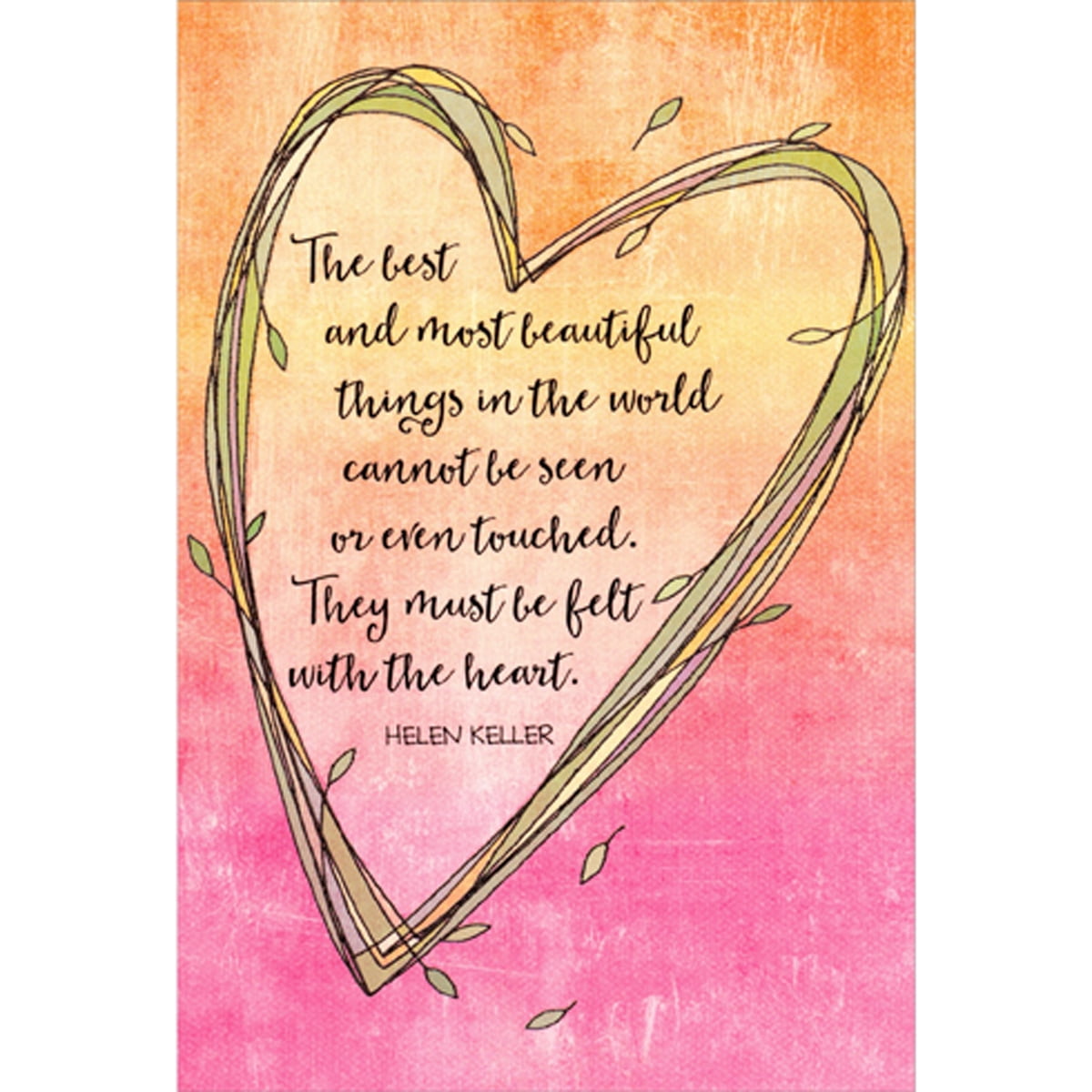 Recycled Paper Greetings Beautiful Things Branch Heart Helen Keller ...