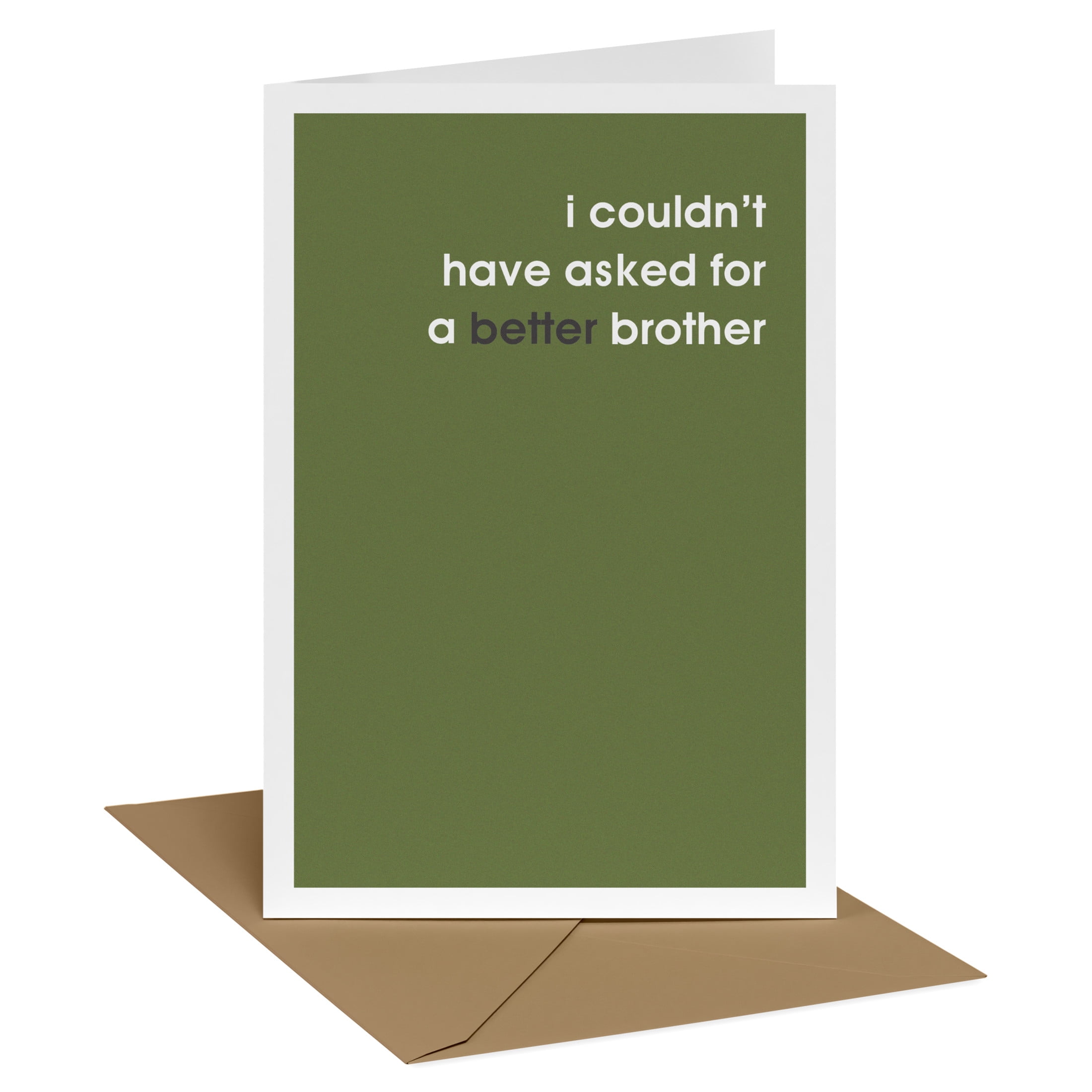Recycled Paper Greetings Birthday Card for Brother (Couldn't Have Asked ...