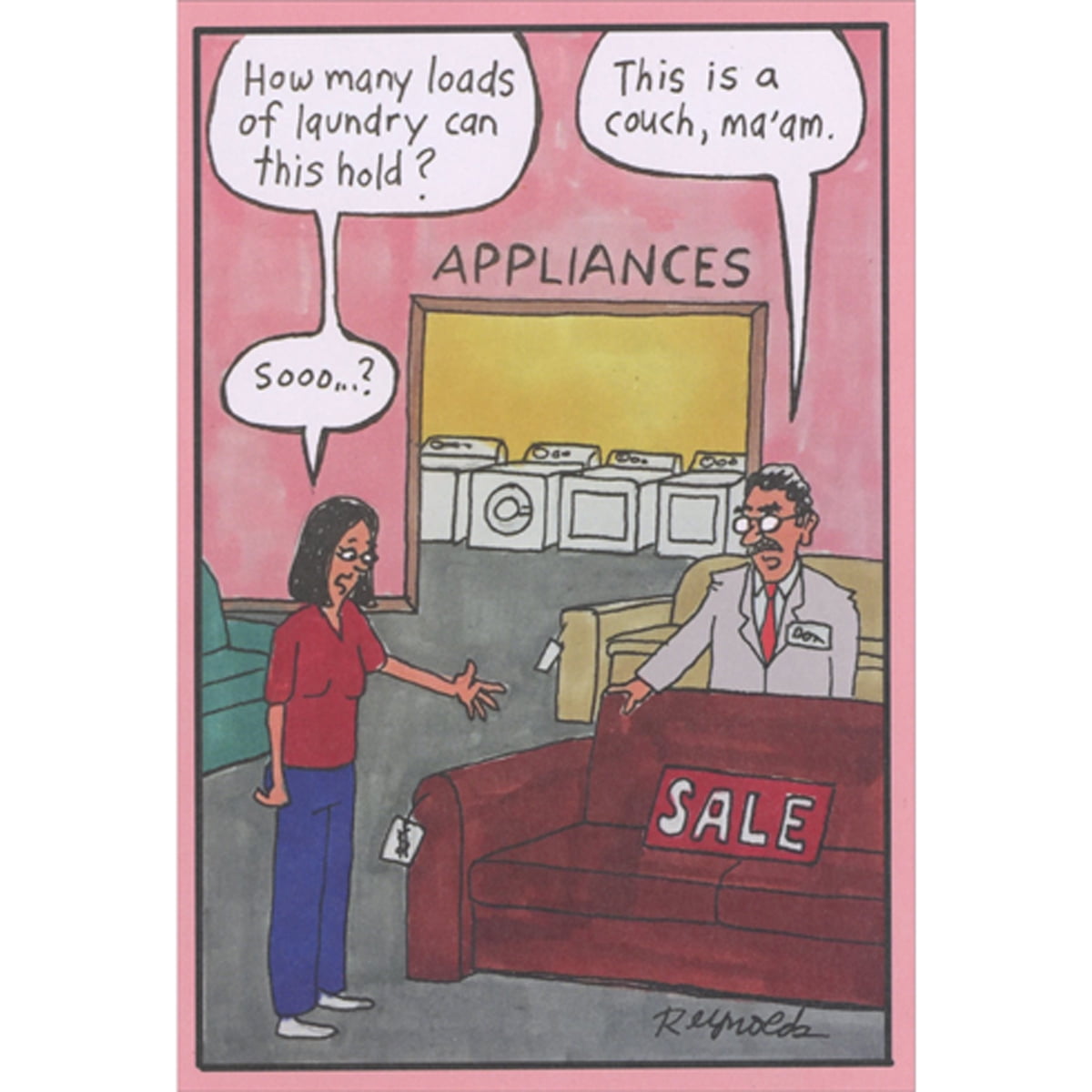 Recycled Paper Greetings How Many Loads of Laundry: Woman and Couch ...