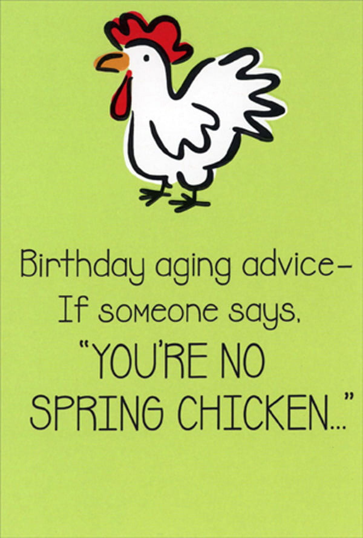 Recycled Paper Greetings You're No Spring Chicken Humorous / Funny ...