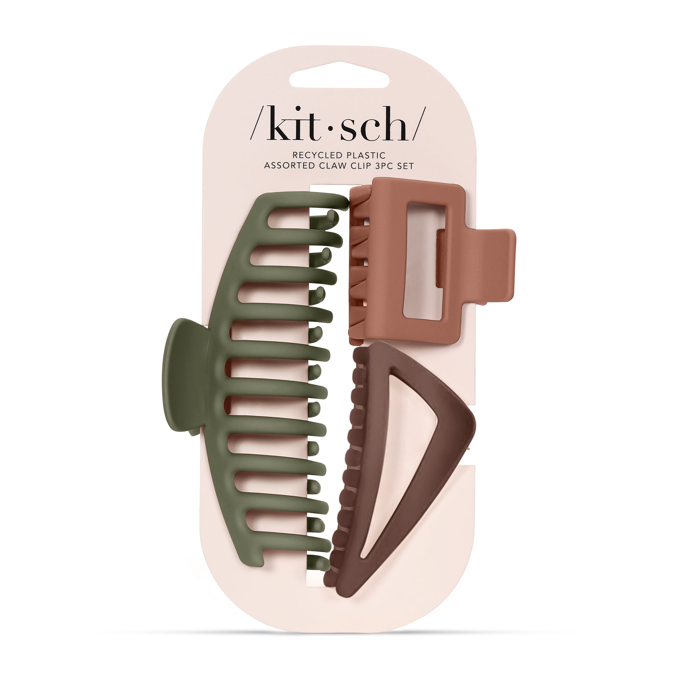 Recycled Plastic Assorted Claw Clip 3pc - Oversized Claw Clip - Walmart.com