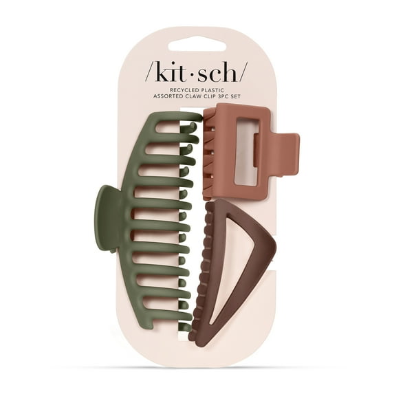 Recycled Plastic Assorted Claw Clip 3pc - Oversized Claw Clip - Walmart.com