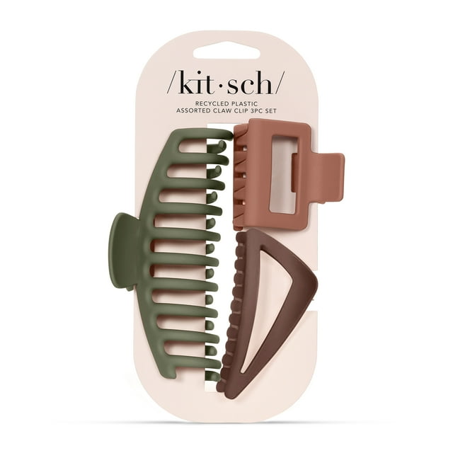 Recycled Plastic Assorted Claw Clip 3pc - Oversized Claw Clip - Walmart.com