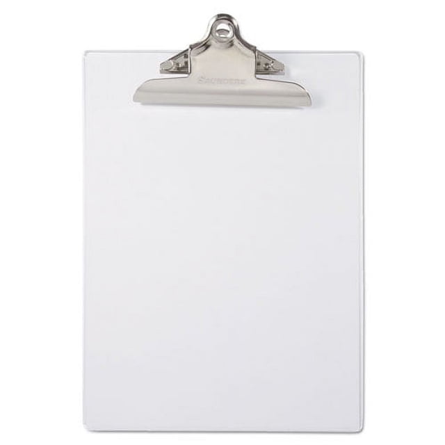 Recycled Plastic Clipboard with Ruler Edge, 1" Clip Capacity, Holds 8.5 ...