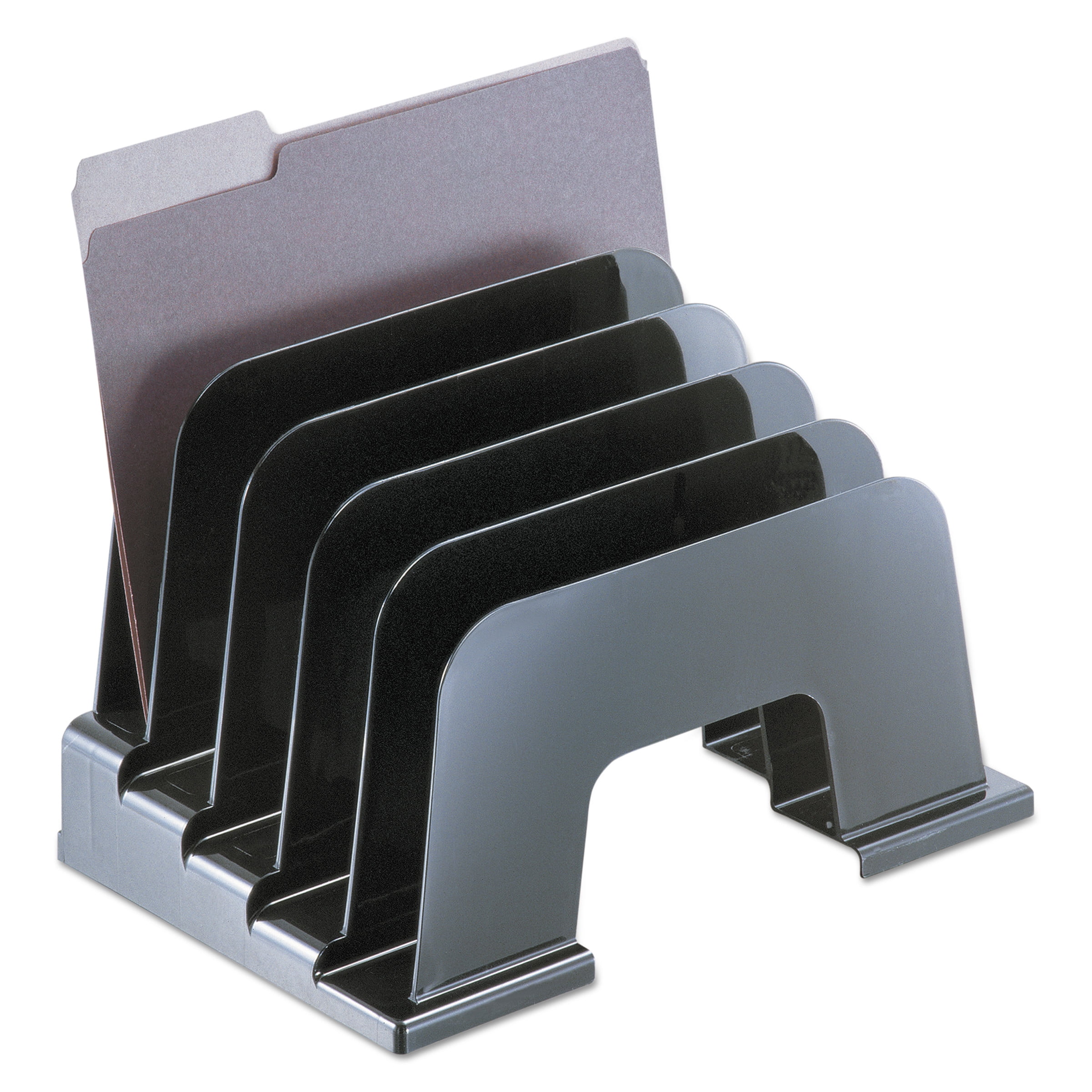 Recycled Plastic Incline Sorter, 5 Sections, Letter Size Files, 13.25 ...