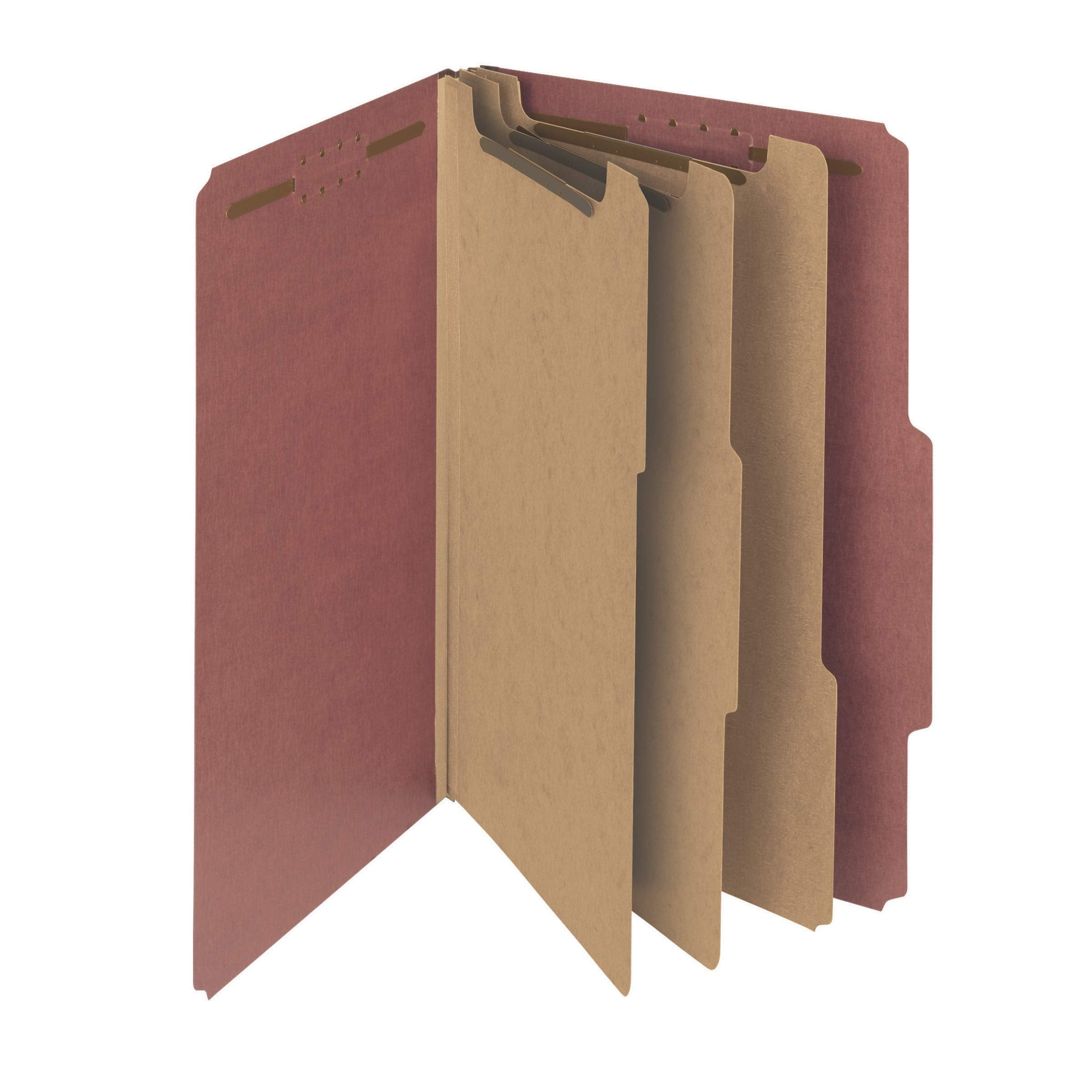 Recycled Pressboard Classification File Folder with 3 Dividers, Legal ...