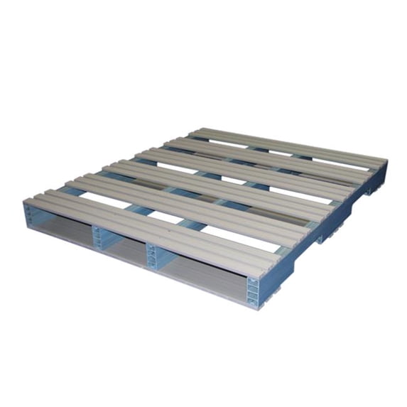 Recycled Rigid PVC Pallet, 48 in L, 40 in W, 4 1/2 in H, 1,500 lb ...
