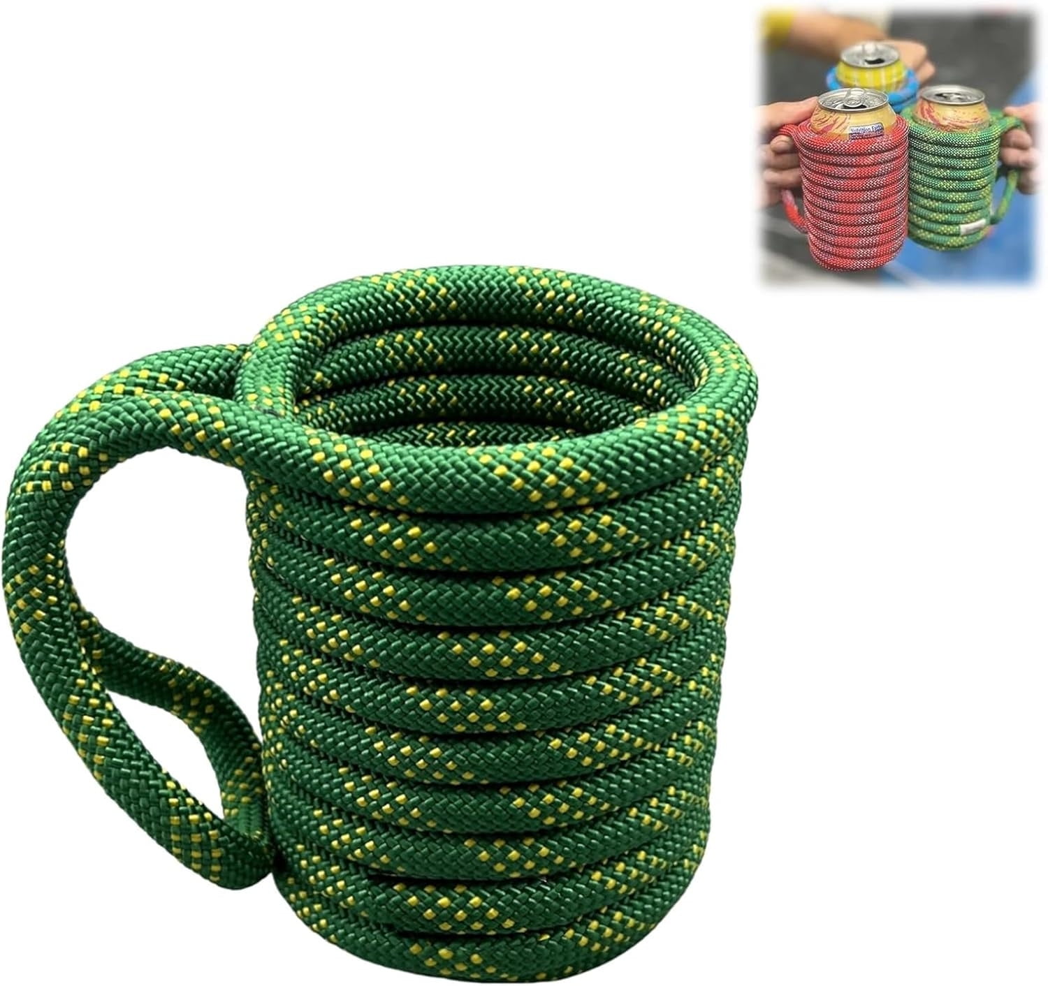 Recycled Rock Climbing Rope Can Cozy,Insulated Cooler Beverage Sleeve ...