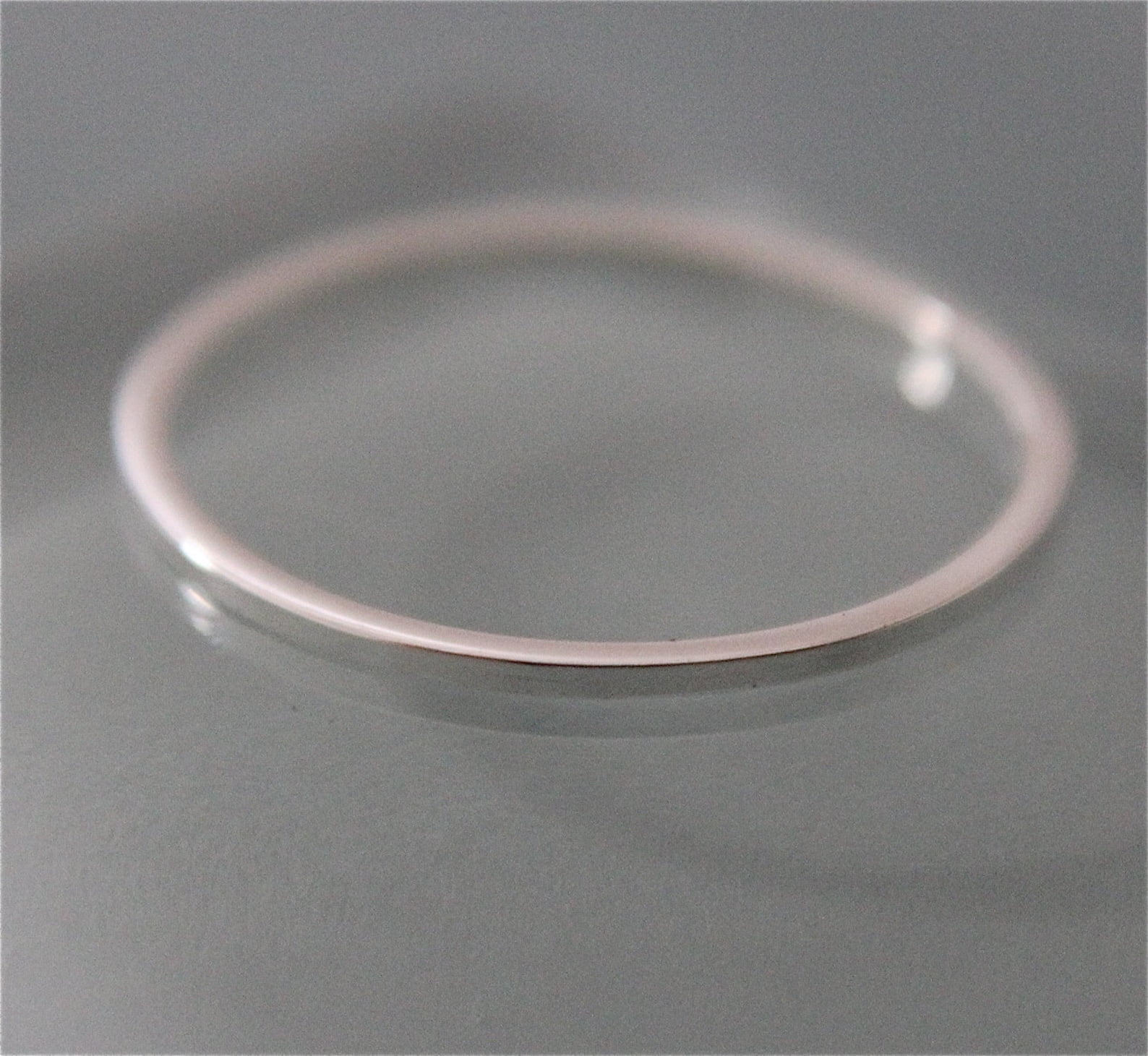 Recycled Silver Ring Square 1mm Sterling Silver Simple Stacking or ...