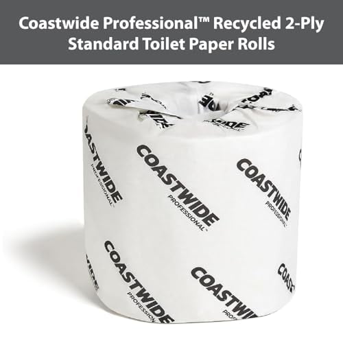 Recycled Toilet Paper Rolls, 2-Ply, 350 Sheets Per Roll (48 ...