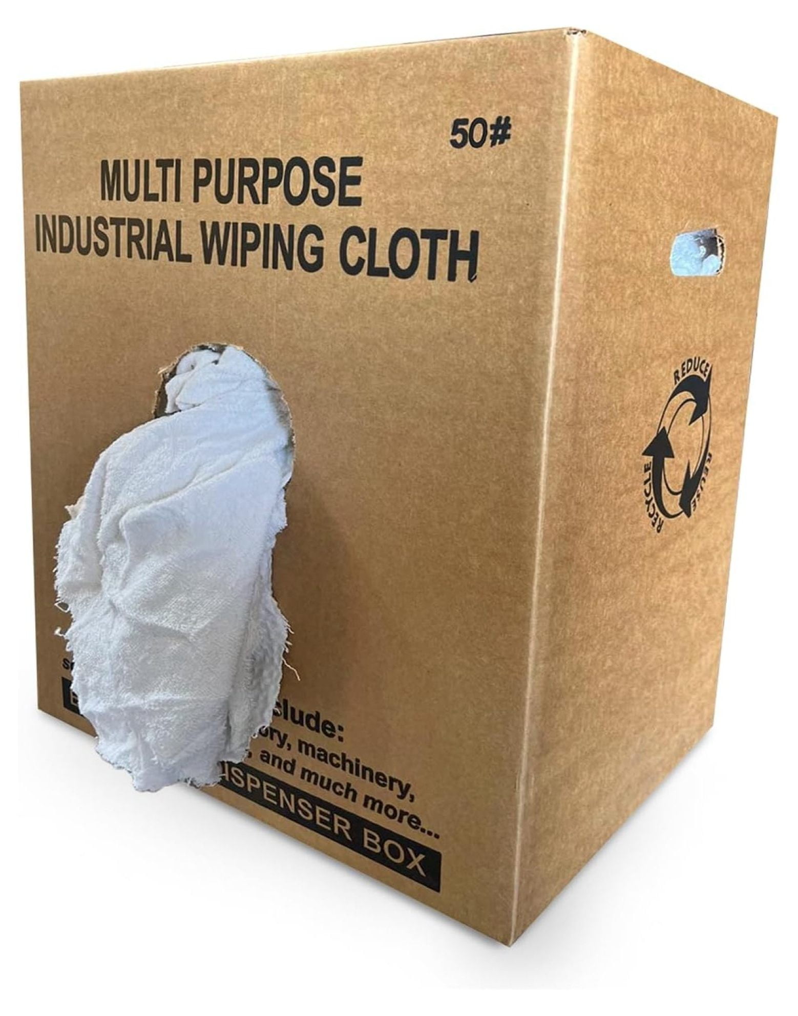 Recycled White Towel Rags - Shop Bulk Heavy Duty Terrycloth Cleaning ...