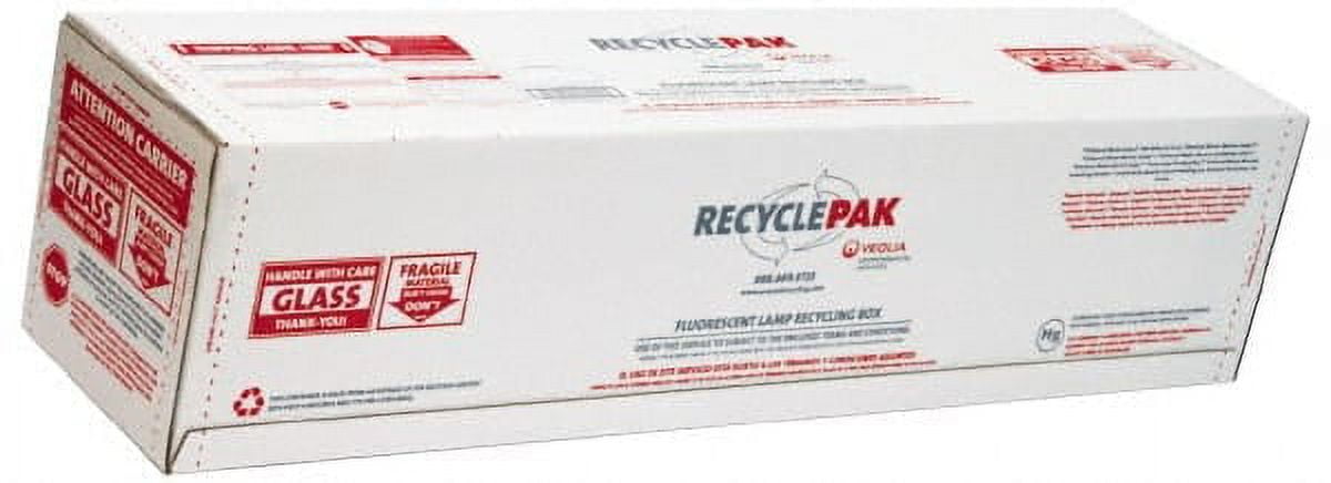 Recyclepak 48" Long x 12" Wide x 12" Deep, Lamp Recycling Box 68 Piece ...