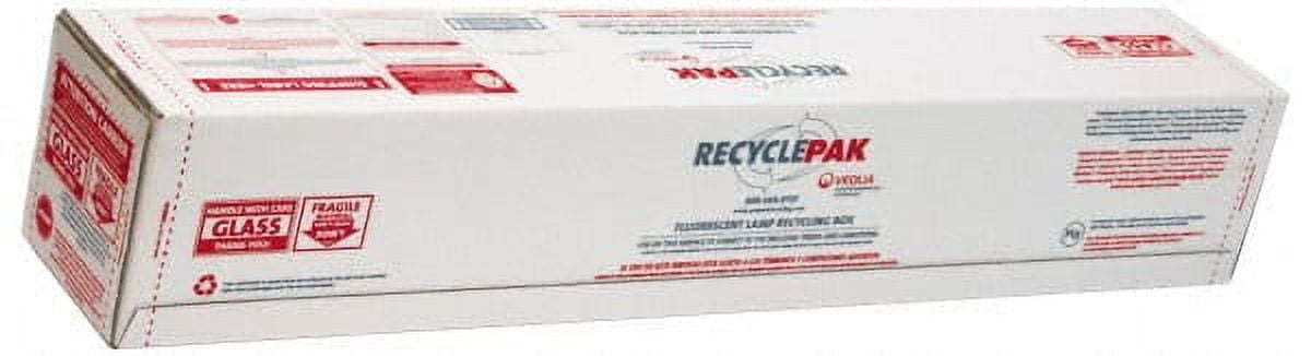 Recyclepak 48" Long x 8-1/2" Wide x 8-1/2" Deep, Lamp Recycling Box 30 ...