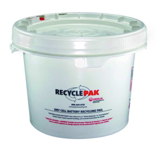 Recyclepak Battery Recycling Kit,Dry Cell,3.5 gal. SUPPLY-041 - Walmart.com