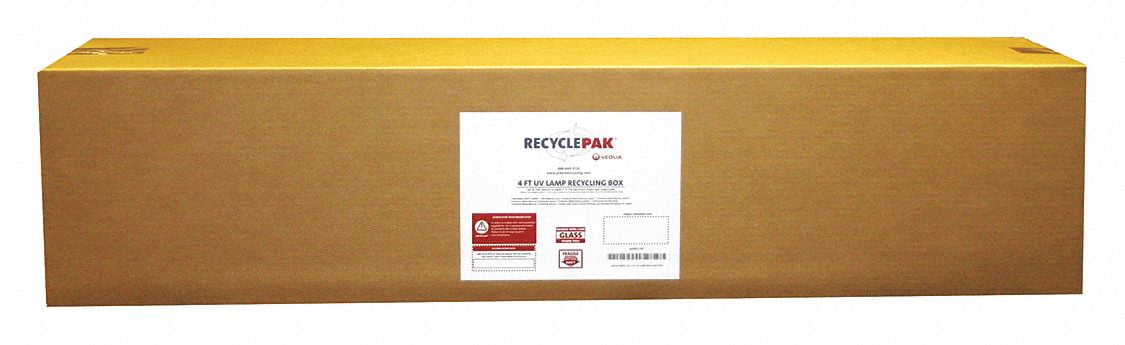 Recyclepak UV Bulb Recycling Box,48" L x 8-1/2" W Supply-373 - Walmart.com