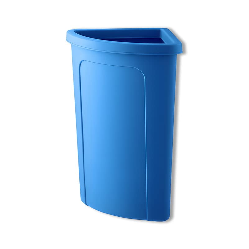 Recycling Bin, 21 Gallon Corner Round Trash Can, Crack-Resistant ...