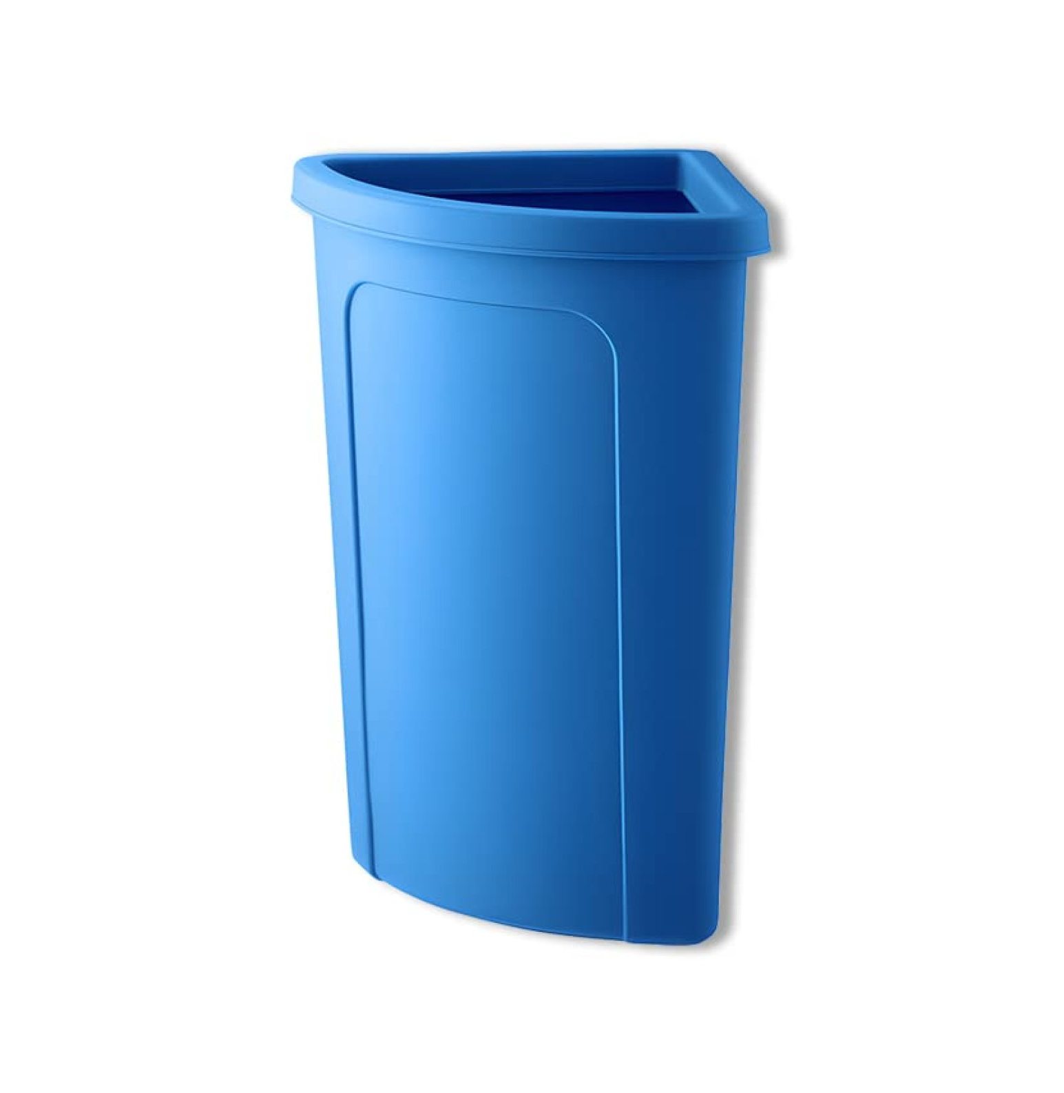 Recycling Bin, 21 Gallon Corner Round Trash Can, Crack-Resistant ...