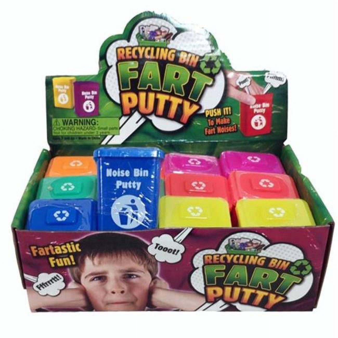 Recycling Bin Fart Putty Display Box - CASE OF 72 - Walmart.com