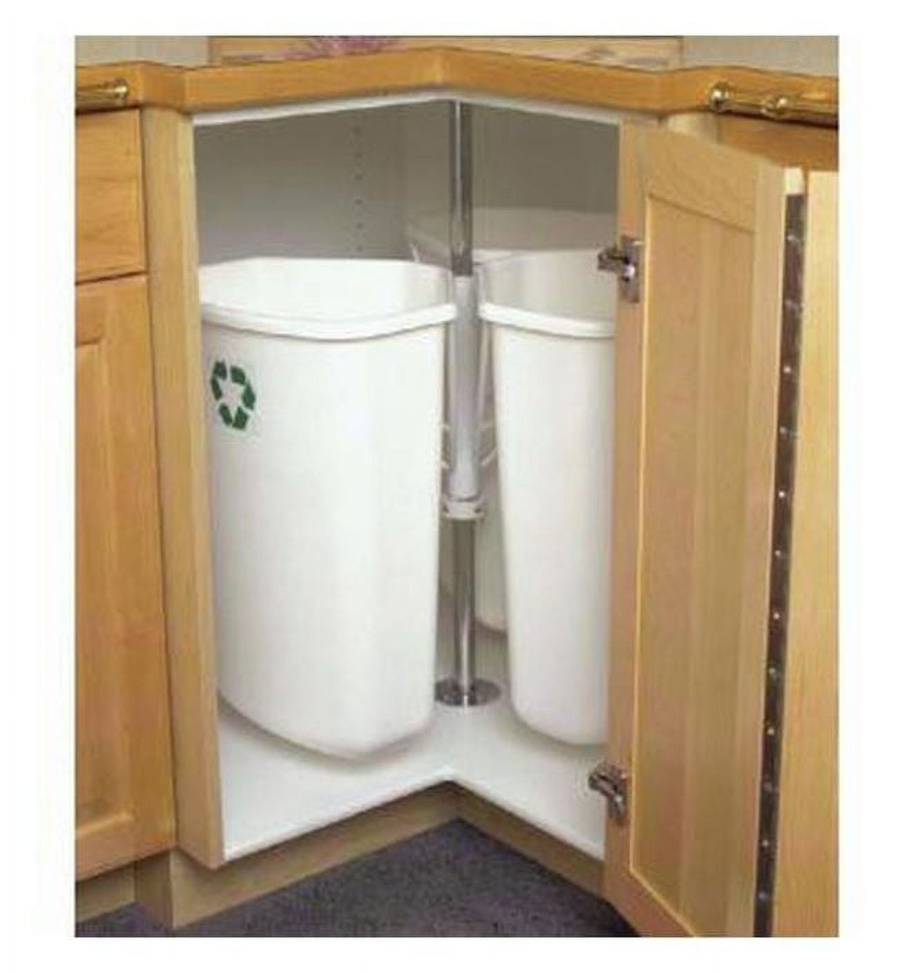 Free Shipping! Recycling Center Rotary 28" 3 Bins 32 Quarts Each, 28-1/ ...