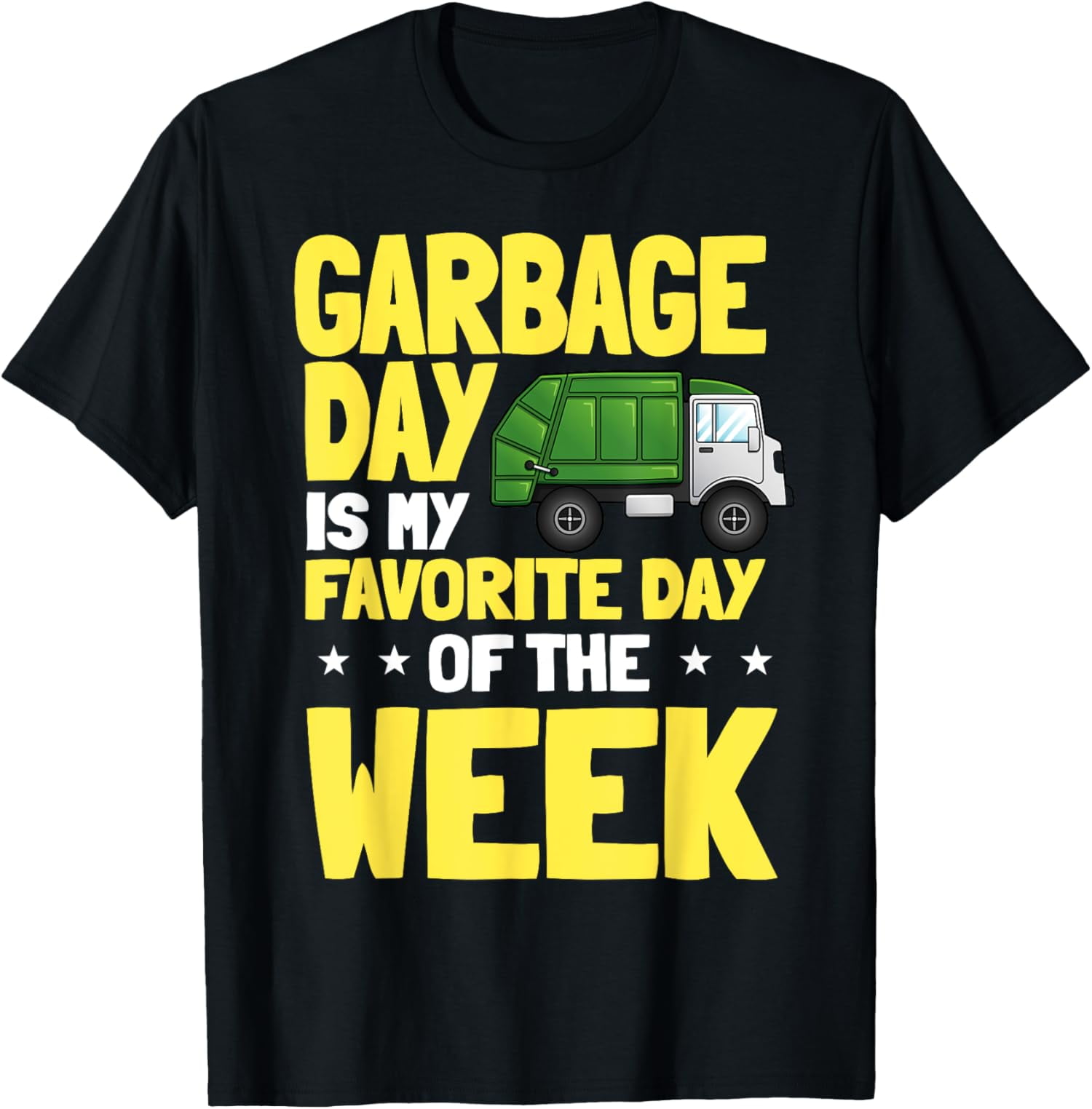 Recycling Garbage Truck Collection Trash Recycle Earth Day T-Shirt ...
